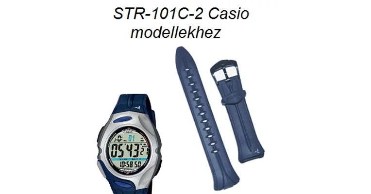 STR-101C-2 Casio kék műanyag szíj